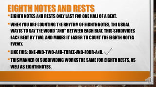 MUSIC 6 NOTES AND RESTS | PPTX