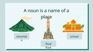 Parts of Speech_What is noun? What are the examples of a noun? | PPTX