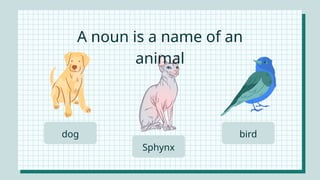 Parts of Speech_What is noun? What are the examples of a noun? | PPTX
