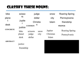 Lesson 1 nouns and kind of nouns | PPT