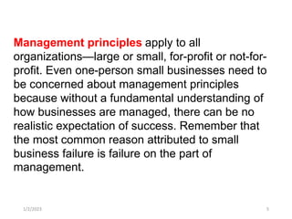 Lesson 1 OMTE 001 An Introduction to Principles of Management ...