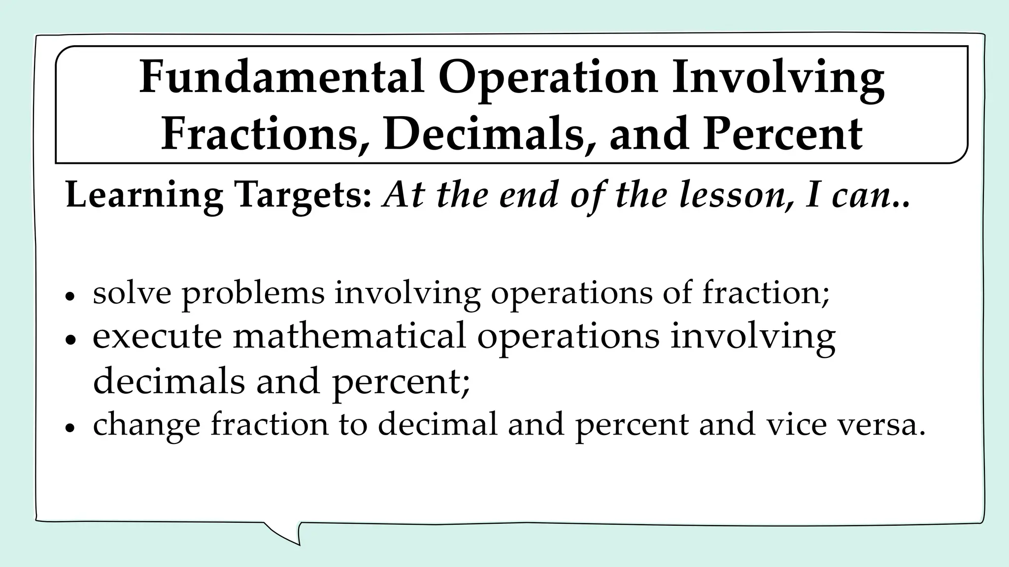 Lesson 1 Operations of Fractions, Decimal, and Percent.pptx