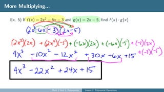 Lesson 1 operations slides notes | PPT