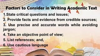 LESSON 1 PART 2 ACADEMIC TEXT.pptx...... | PPTX