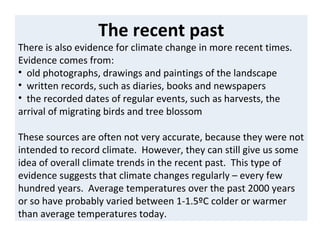 Past Climate Change | PPT