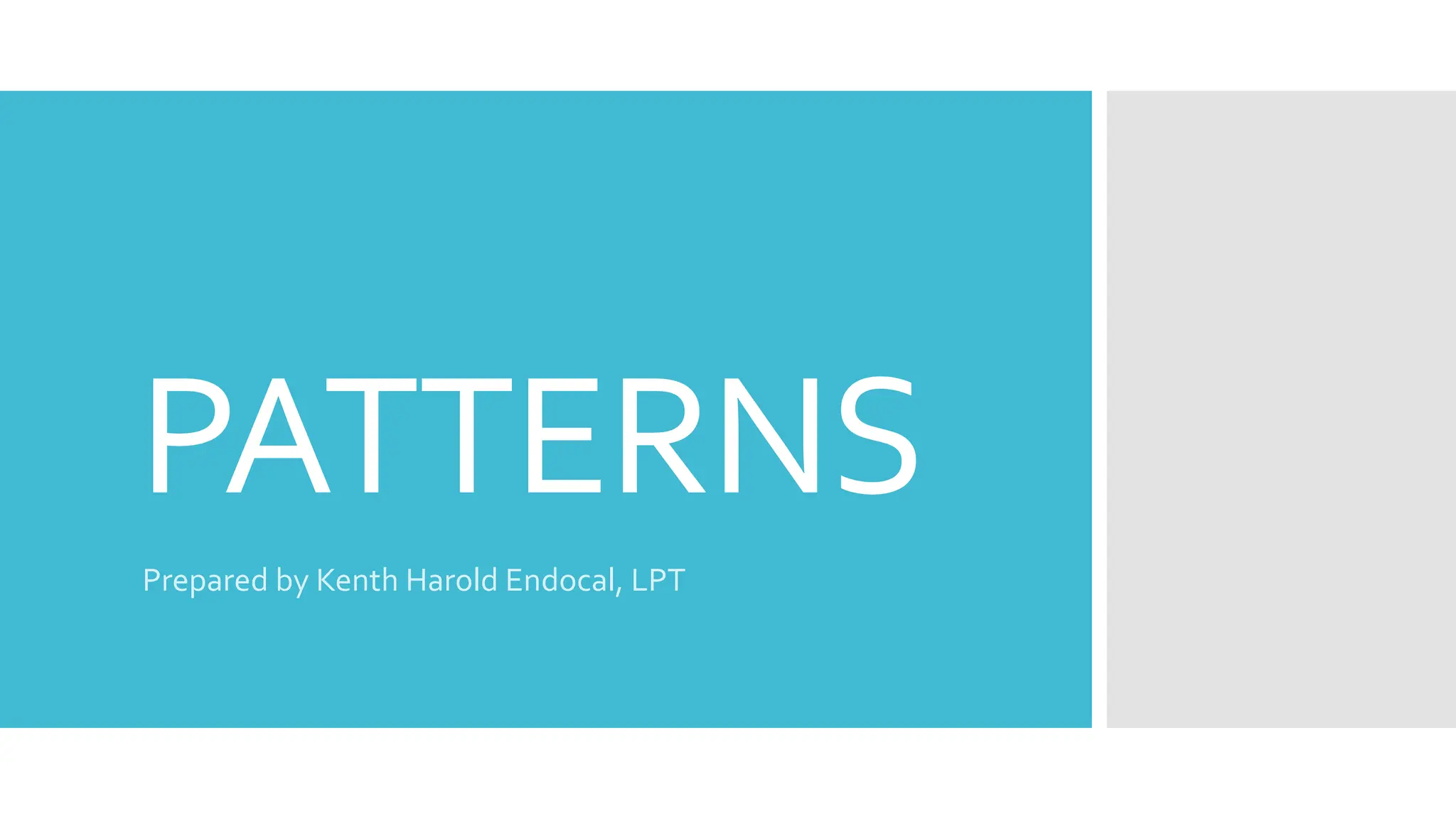 Lesson 1 Patterns.pptx