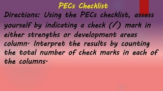 Lesson 1 Personal Entrepreneurial Competencies | PPTX