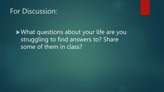 Lesson 1 introduction to the Philosophy of the human person | PPTX