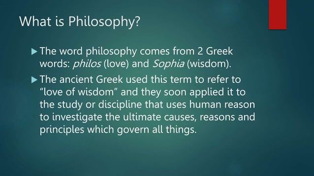 Lesson 1 introduction to the Philosophy of the human person | PPTX ...