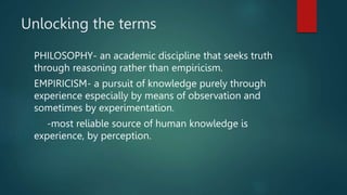 Lesson 1 introduction to the Philosophy of the human person | PPTX