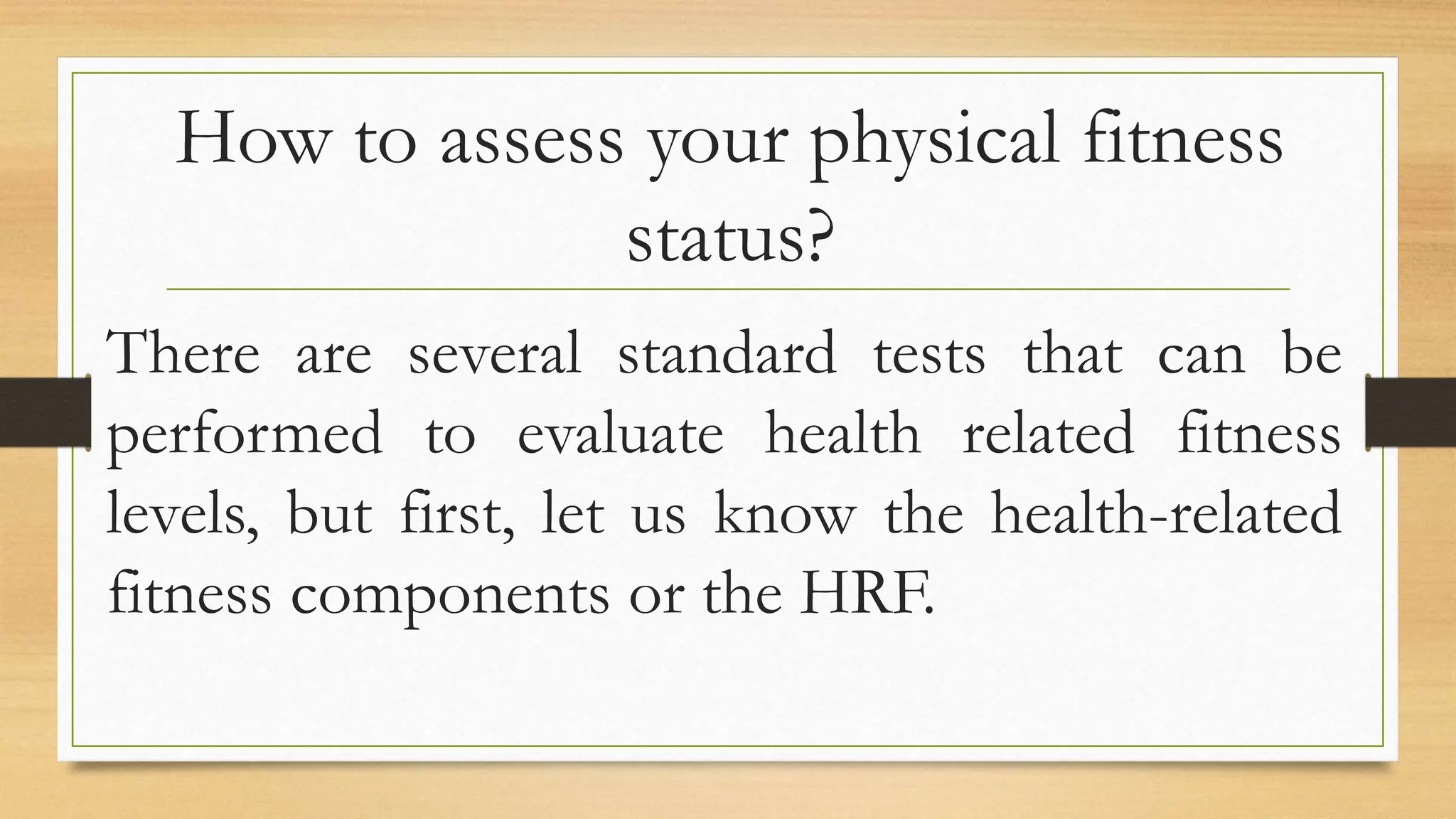 physical fitness lesson for senior high school students | PPTX
