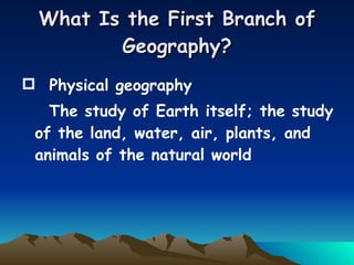Lesson 1 physical geography pat | PPT