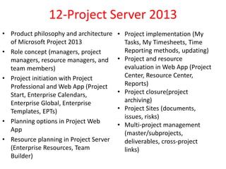 Lesson 1 PMT Project Life Cycle (Microsoft Project Management) | PPT
