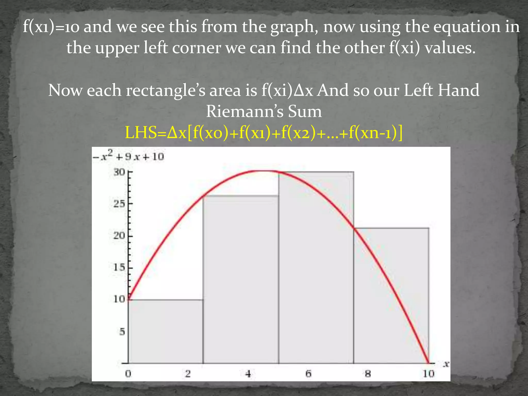 Riemann's Sum | PPTX