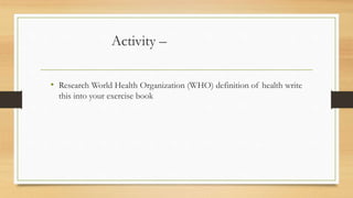 Introduction to Healthy Living | PPTX