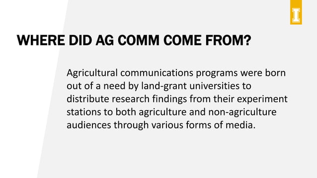 History of Agricultural Communications | PPTX | Agriculture | Industries