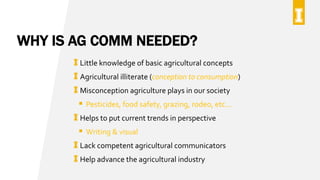 History of Agricultural Communications | PPTX