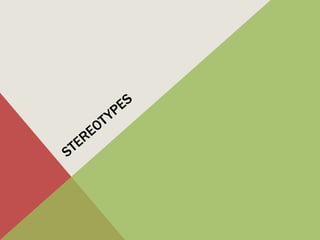 Lesson 1, powerpoint stereotypes | PPTX