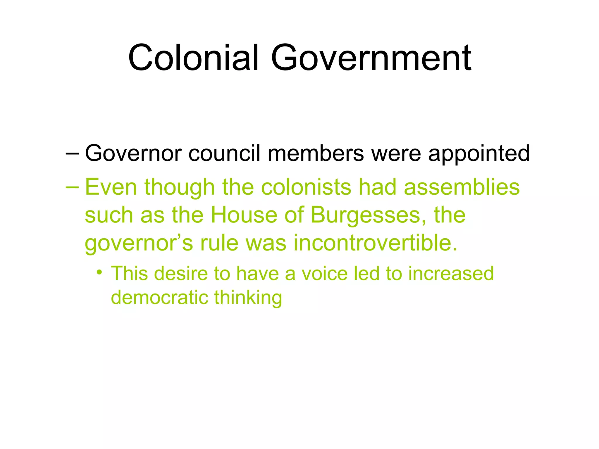 Lesson 1 Taxation without Representation | PPT