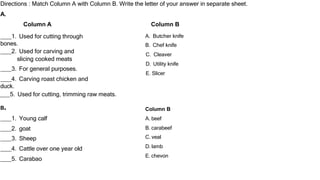 LESSON 1 PREPARE AND COOKING MEAT GRADE 10 | PPTX