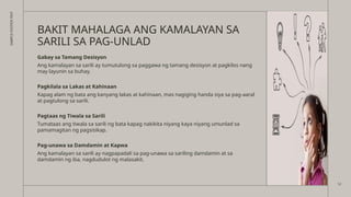 Pagpapalalim ng Kamalayan sa Sarili Batay sa mga Pagpapahalaga | PPTX