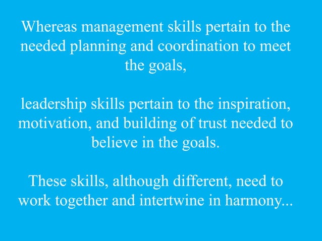 Leadership Management Training Course - Lesson 1 - How to be a Great Manager through Strong ...