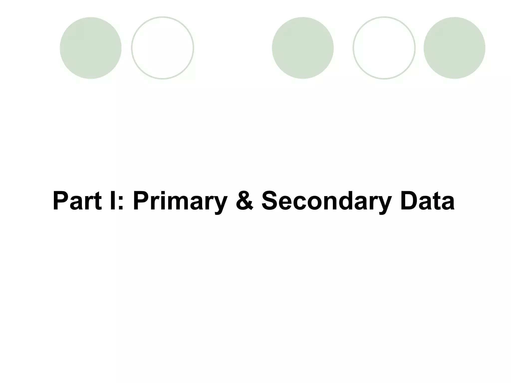 AS Primary & Secondary Data | PPT