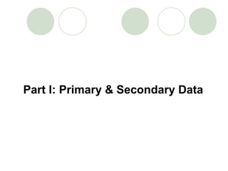 AS Primary & Secondary Data | PPT