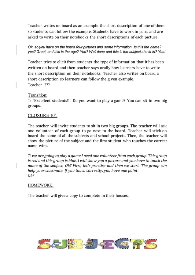 Lesson 1 primary level passed | PDF