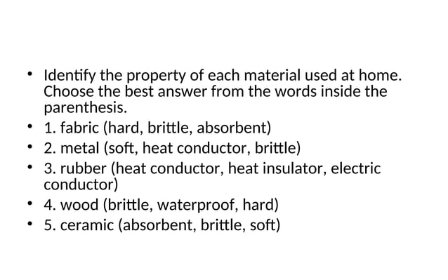 Grade 5 Lesson 1 Properties of Materials.ppt