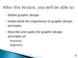 Lesson 1 Proximity And Alignment | PPT
