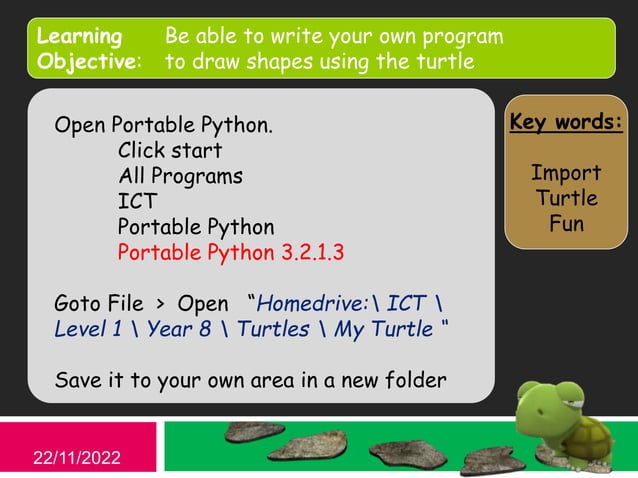 Lesson_1_Python_Turtle.pptx | Reptiles | Pets