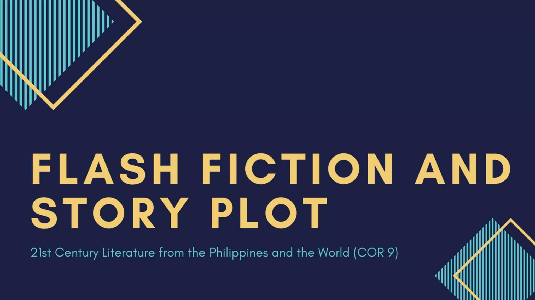 Flash Fiction and Story Plot | PPTX