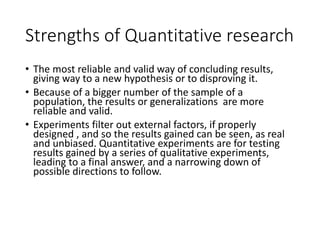 Lesson 1 introduction to quantitative research | PPTX
