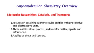 Lesson 1 Química Supramolecular Introducction | PPTX