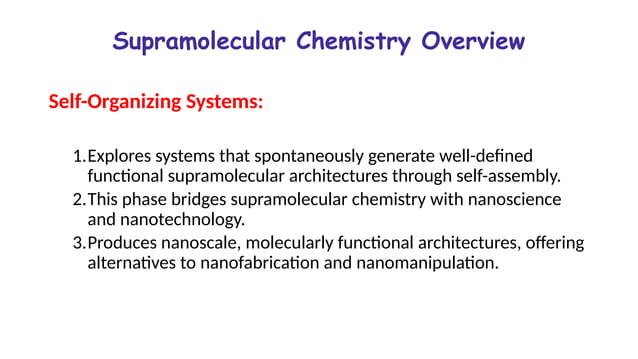 Lesson 1 Química Supramolecular Introducction | PPT