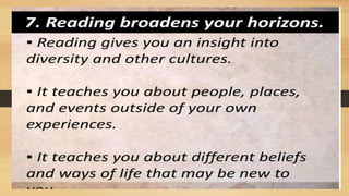Reading and Its Importance for Reading and Writing Skills | PDF