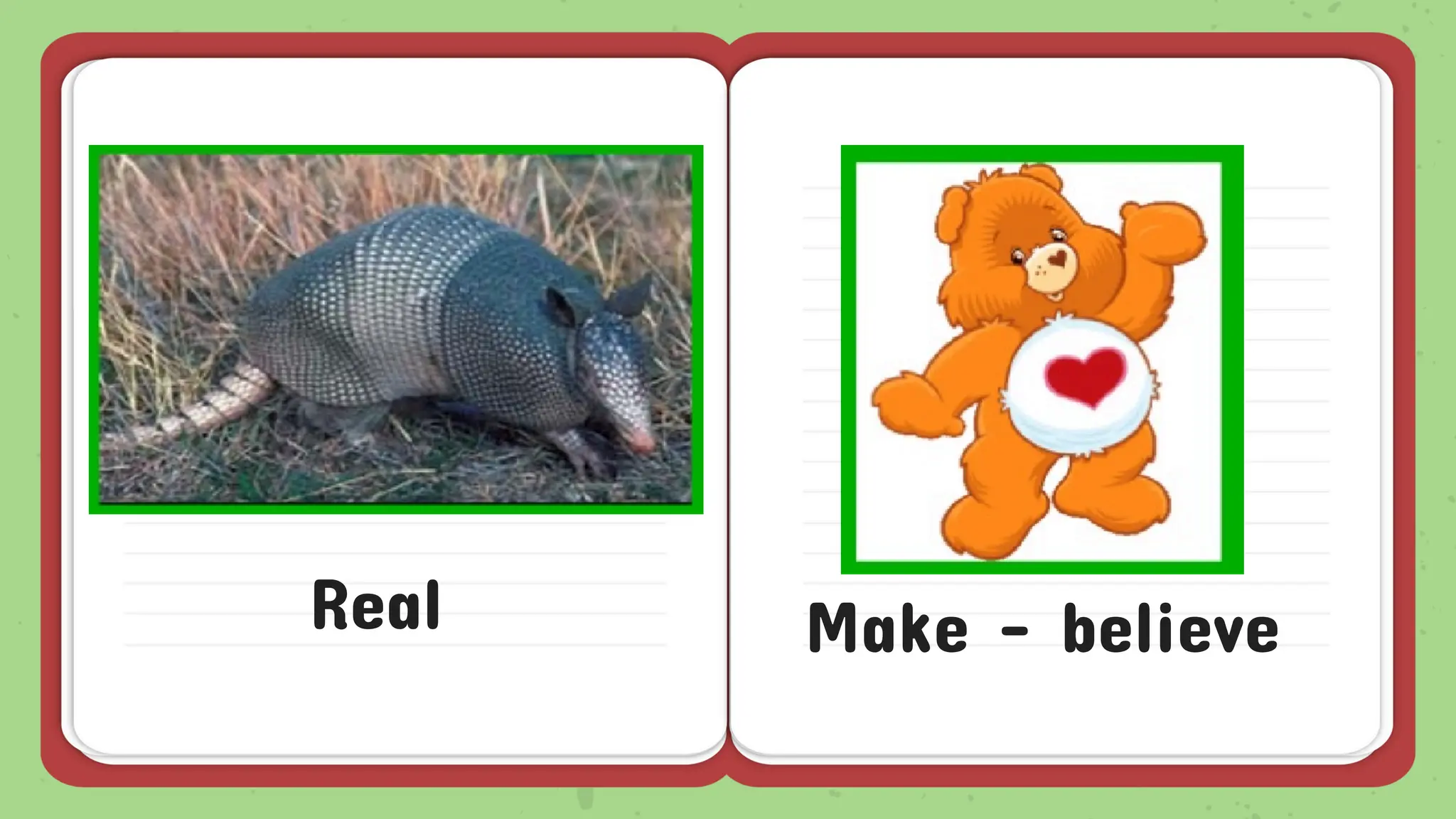 Identify real or make-believe, fact or non-fact images. | PDF