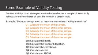 LESSON 1 RELIABILITY AND VALIDITY for Statech12 | PPT