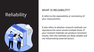 LESSON 1 RELIABILITY AND VALIDITY for Statech12 | PPTX