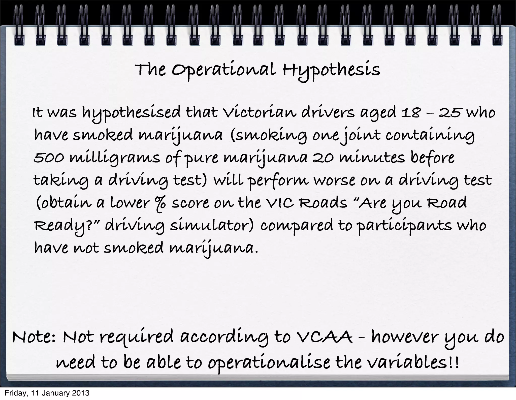 Lesson 1 research methods (variables & hypothesis) | PDF