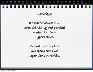 Lesson 1 research methods (variables & hypothesis) | PDF