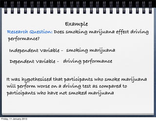 Lesson 1 research methods (variables & hypothesis) | PDF