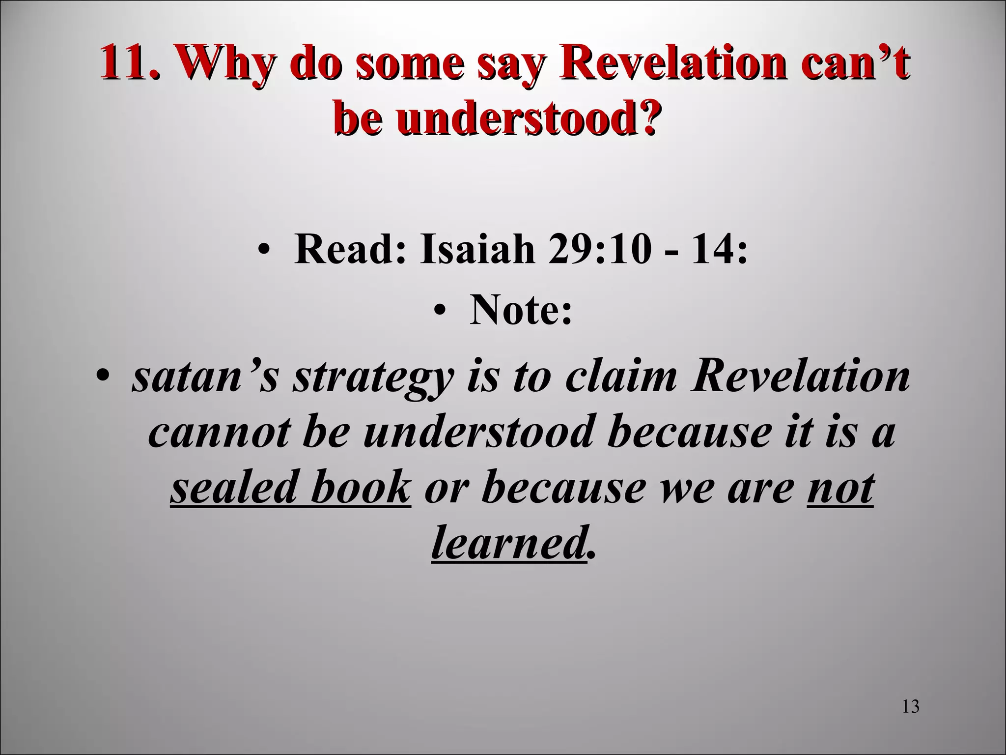 Lesson 1 Revelation Seminars A Bible Prophecy Adventure | PPT