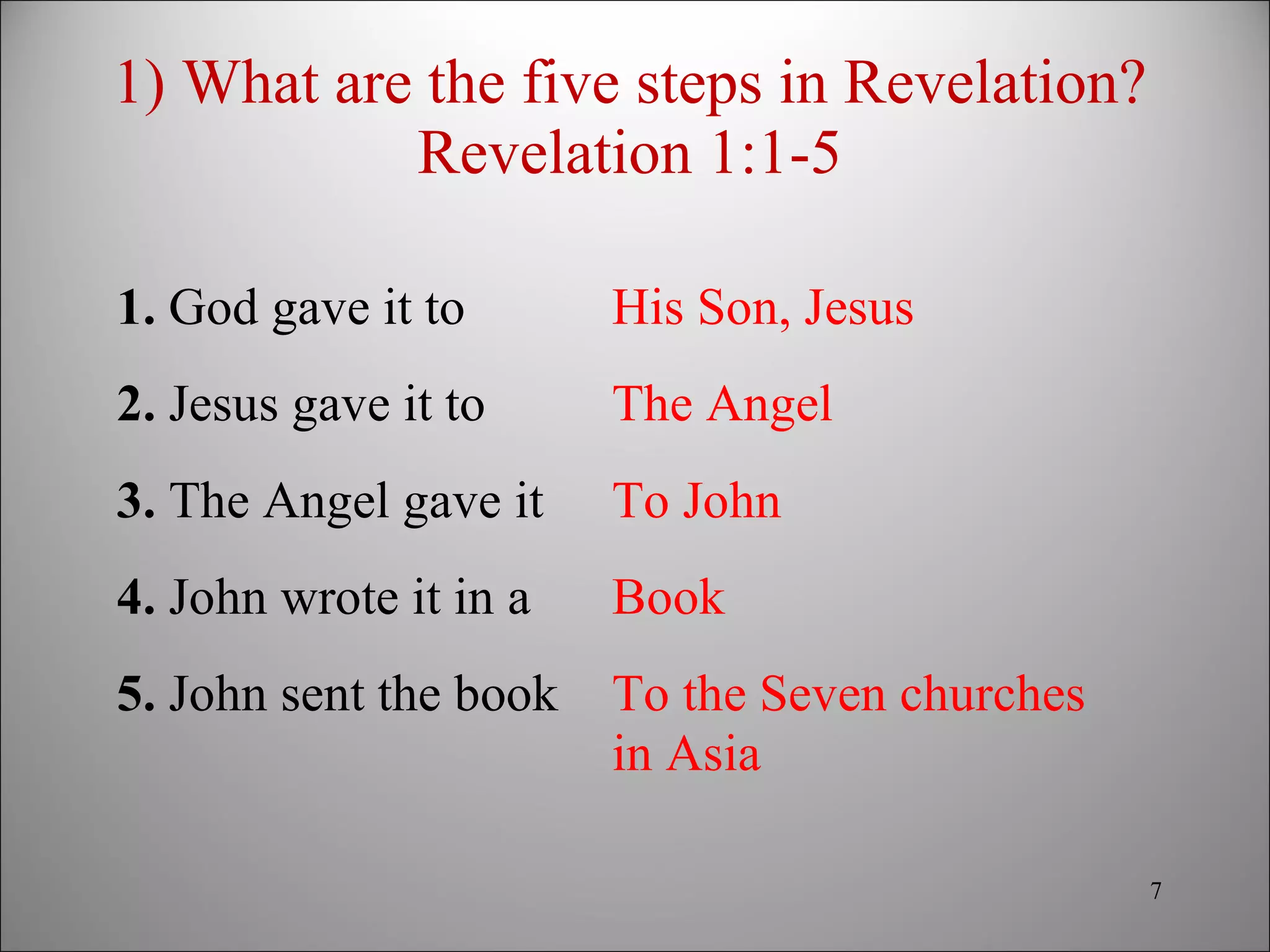 Lesson 1 Revelation Seminars A Bible Prophecy Adventure | PPT
