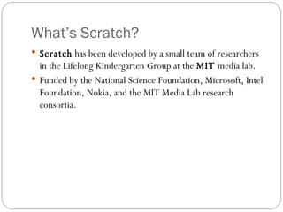 Scratch Lesson 1 – Basics | PPT