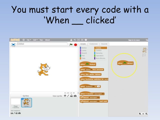 Lesson 1: Scratch Computer Programming | PPT