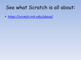 Lesson 1: Scratch Computer Programming | PPTX