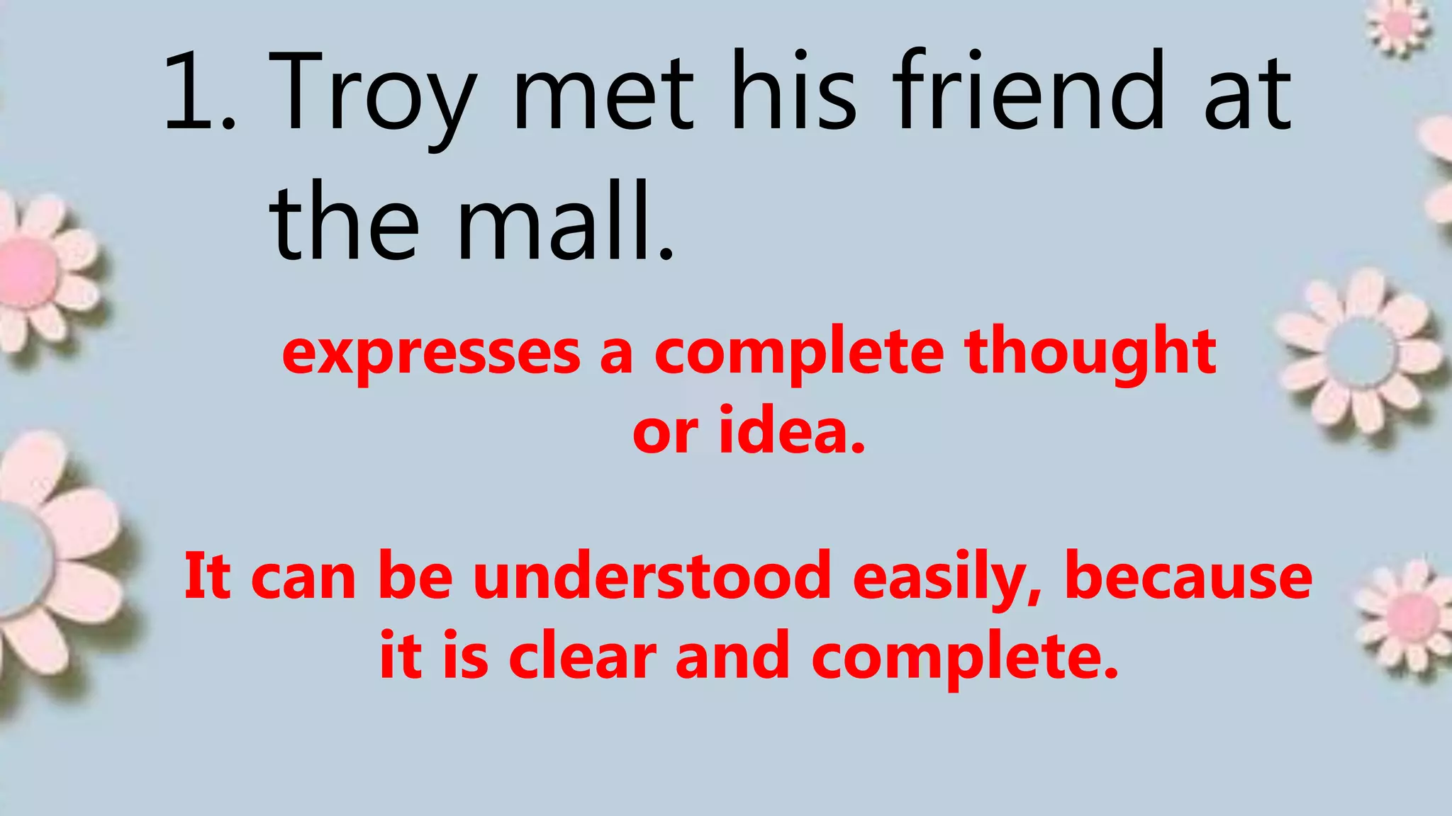 Sentence and NonSentence | PPTX