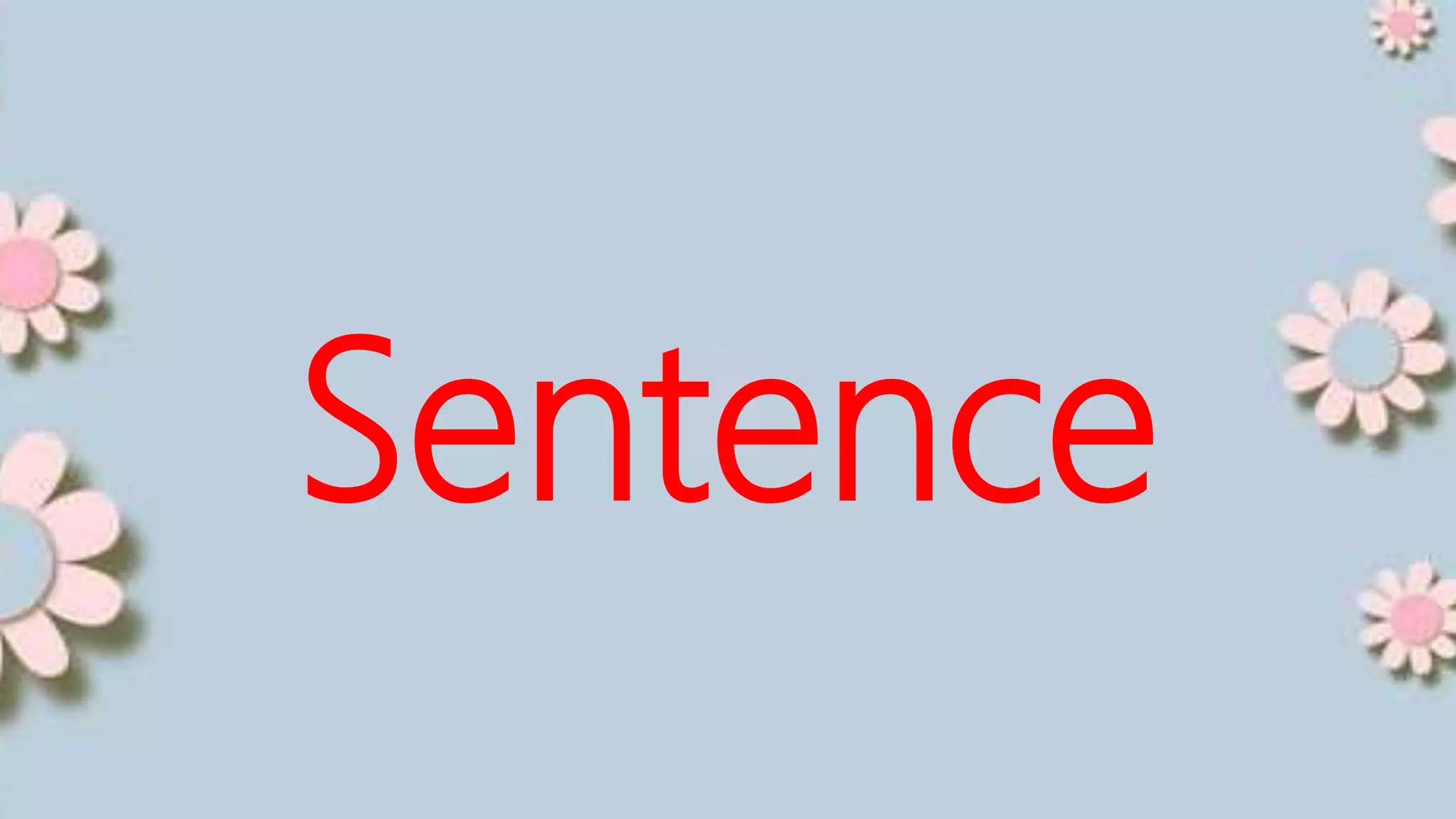 Sentence and NonSentence | PPTX